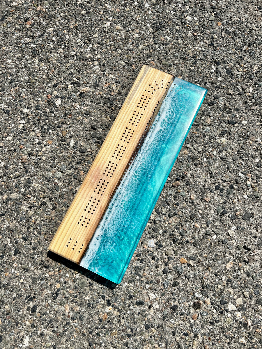 Turquoise Wave Cribbage Board – Canyon Ridge Studio